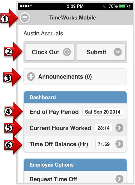 User Guide for Employee Use of the TimeWorks/Time Solutions Mobile App User Guide for Employee Use of the TimeWorks/Time Solutions Mobile App