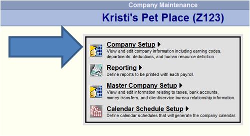 Company Level ACA Tab in M3