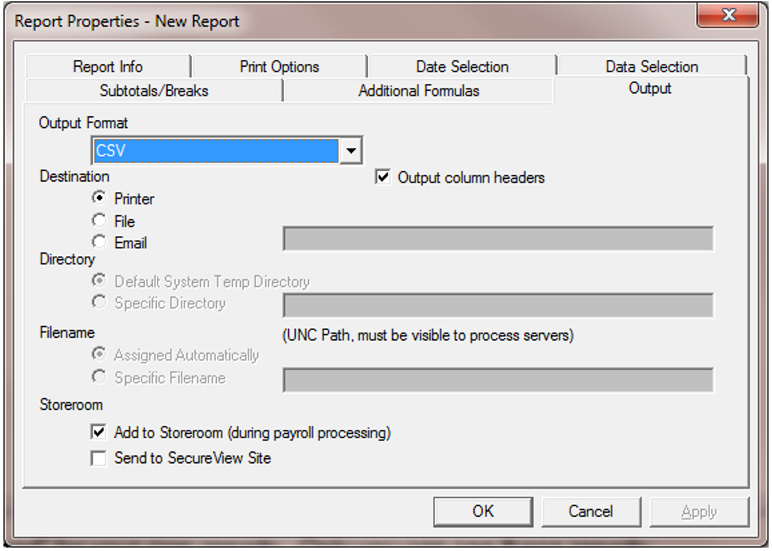 ACA Variable Hour Reports for M3