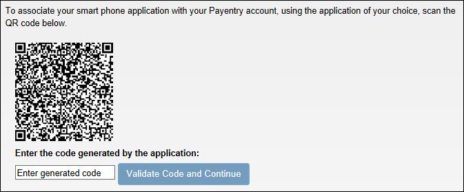 Setting up Payentry login with Smartphone Application